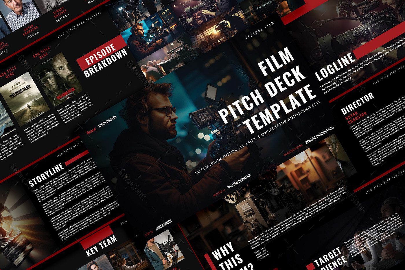 FILM PITCH DECK TEMPLATE - Graphic Sigma